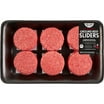 Great Value 100% Pure Beef Burgers, 75% Lean/25% Fat, 8 lbs, 32 Count ...