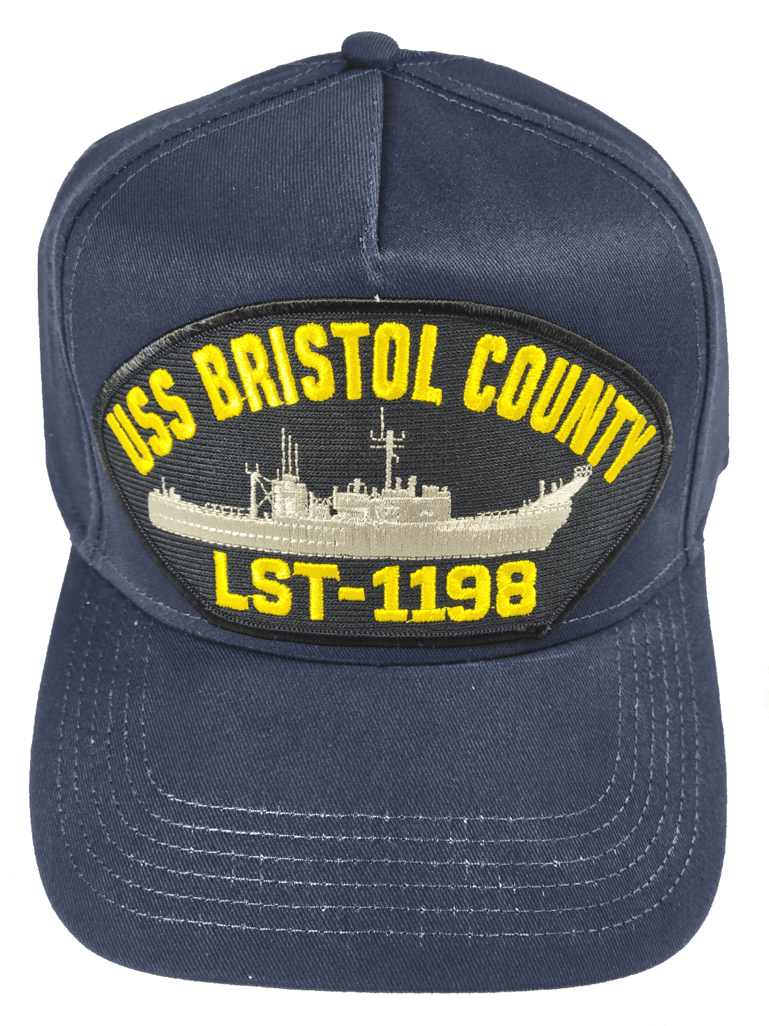 USS Bristol County LST-1198 Ship HAT - Navy Blue - Veteran Owned ...