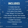 Tetra Complete LED Aquarium Kit, 10 Gallon Glass Tank with Whisper PF10 ...