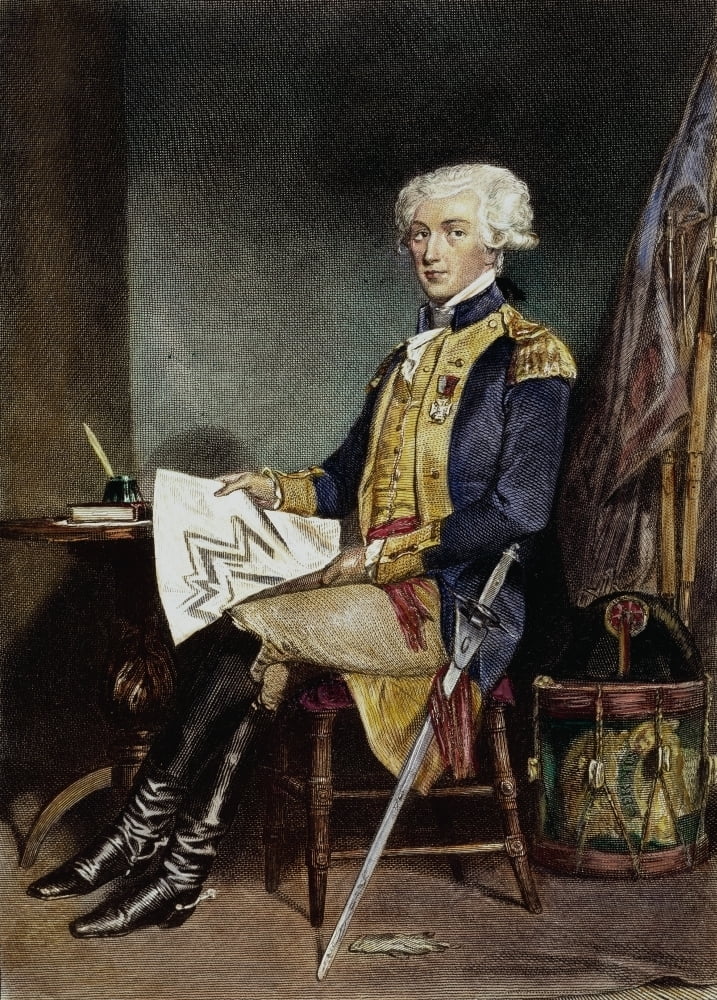 Marquis De Lafayette Nwhen A Major General In The Continental Army ...