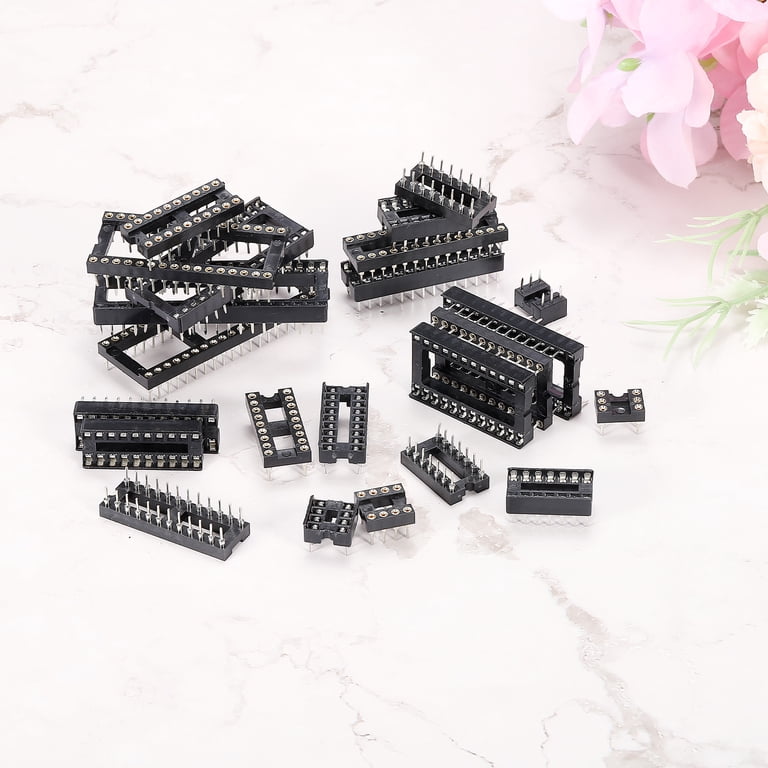 Ic Socket 28pin DIP Adaptor Solder Type Socket 2.54mm Pitch (10 Pack Ic ...