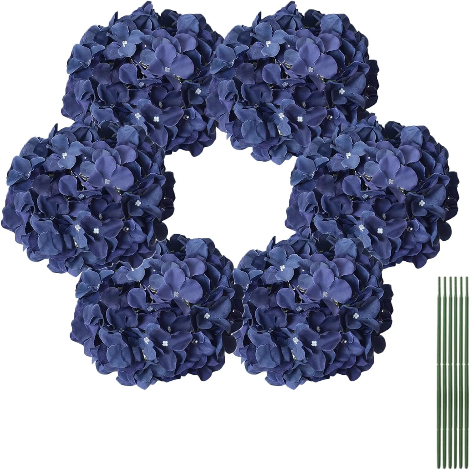 Click here for Hahdaxia 6 Pcs Silk Hydrangea  Artificial Hydrange... prices