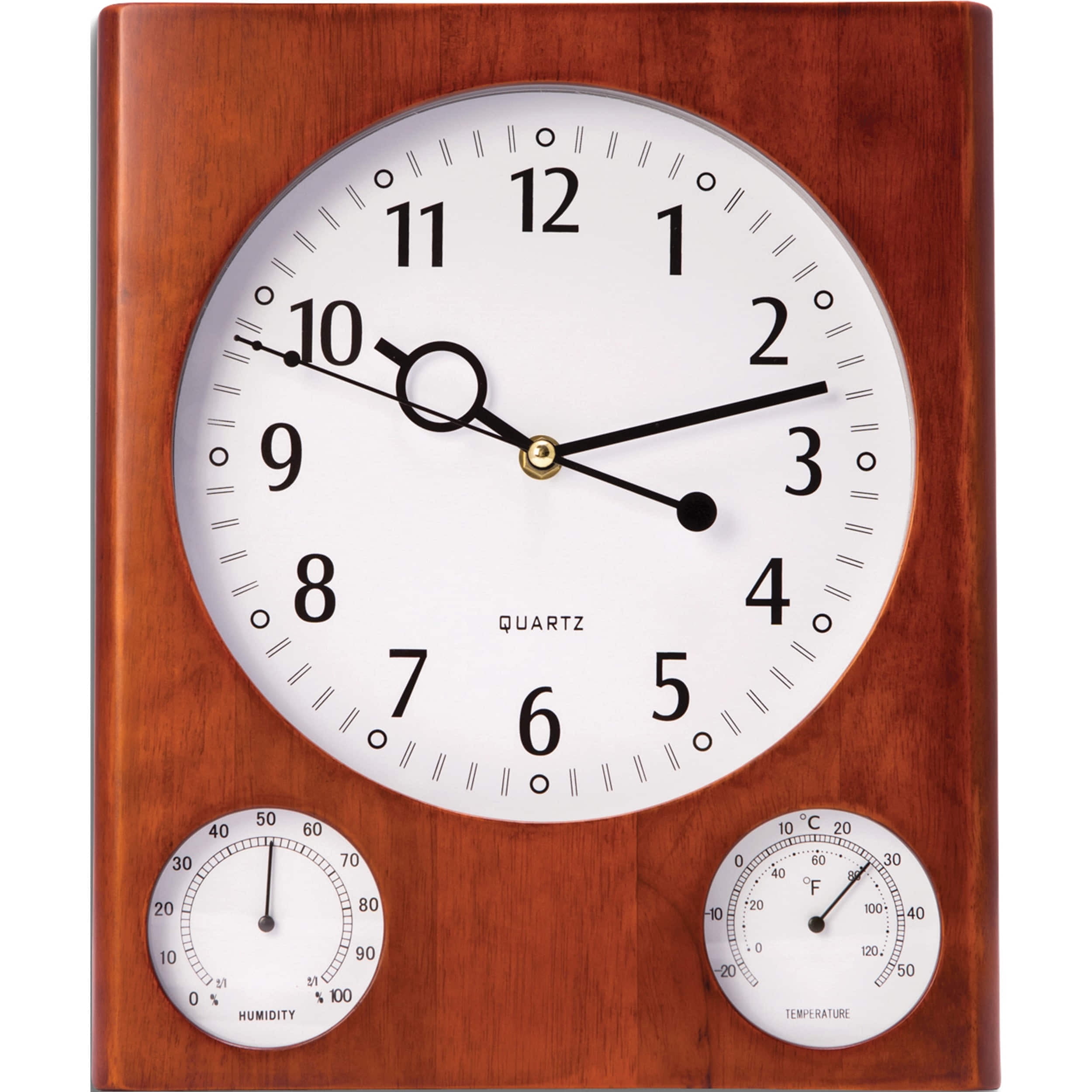 Fashion Cherry Wall Clock With Thermometer And Hygrometer (10.75 X 1 ...
