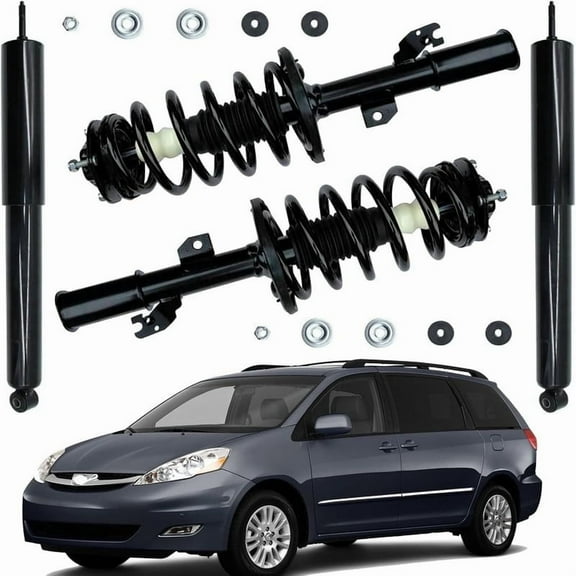 SCITOO Shock Struts Replacement Complete Assembly Front and Rear Pair ...