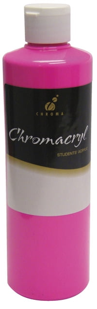 Chromacryl Premium Students Acrylic Paint, Pint, Neon Pink - Walmart ...