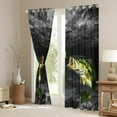 Castle Fairy Boys Girls Big Bass Fish Curtains Pack of 2 (42x84 Each ...