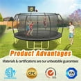 Trampoline 12FT 14FT 16FT Trampoline with Enclosure - Outdoor ...