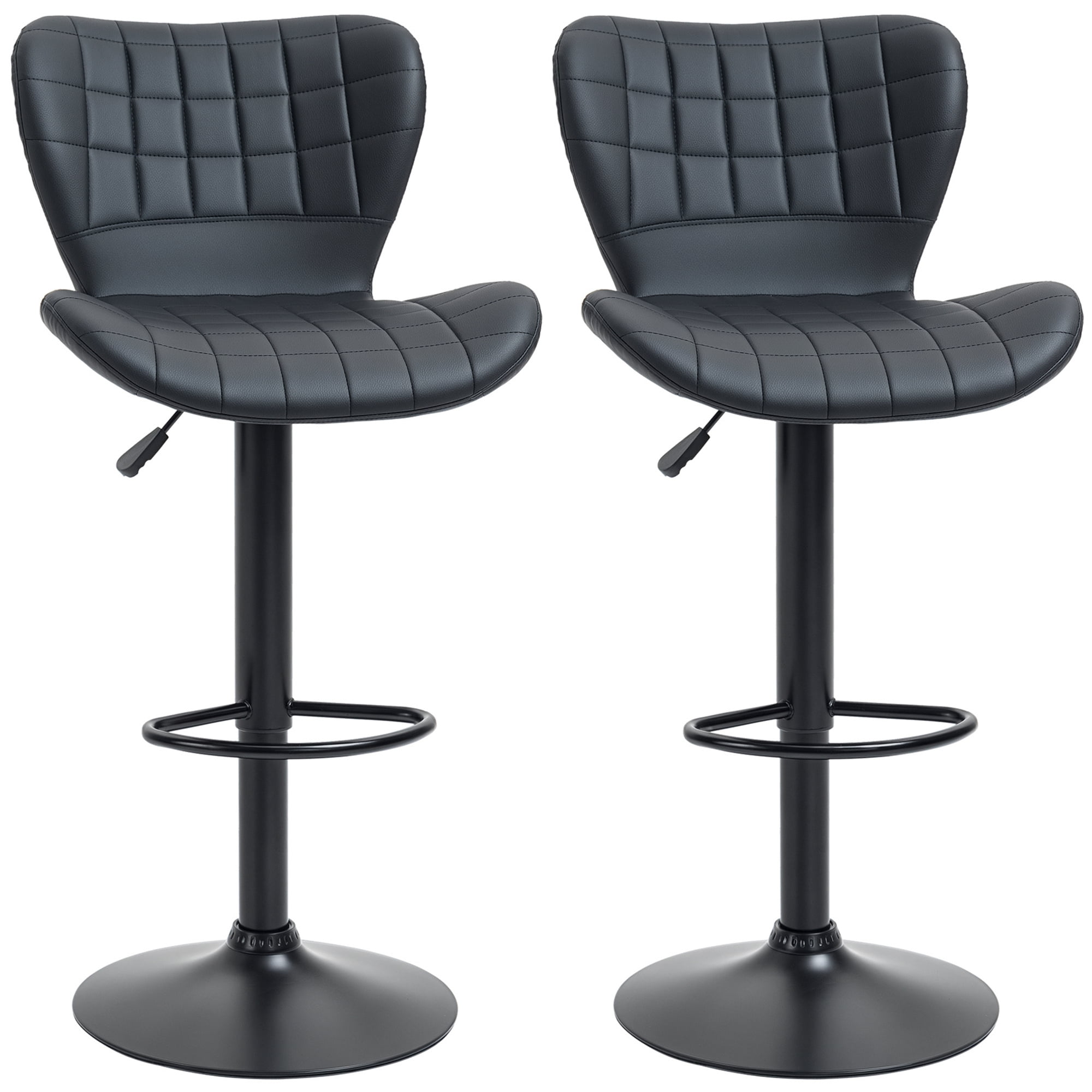 Click here for Homcom Bar Stools Set Of 2 Adjustable Height Swive... prices
