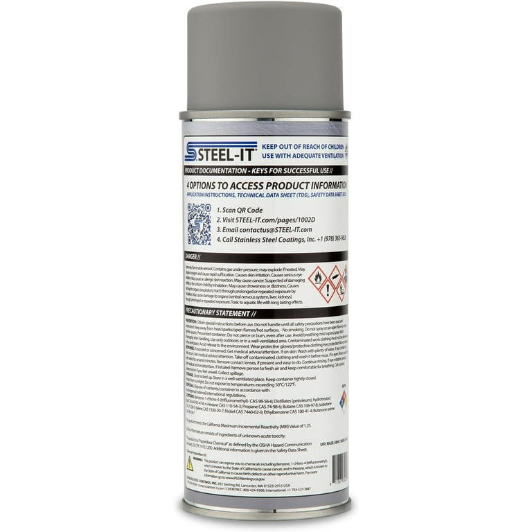 Weldable Primer Steel-It 1051B Polyurethane Aerosol, Industrial Paint ...