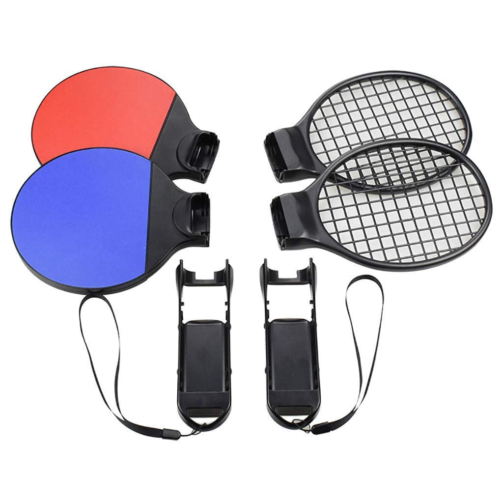Skywin Ping Pong Paddle and Tennis Racket Set for N-Switch JoyCons - 2 ...