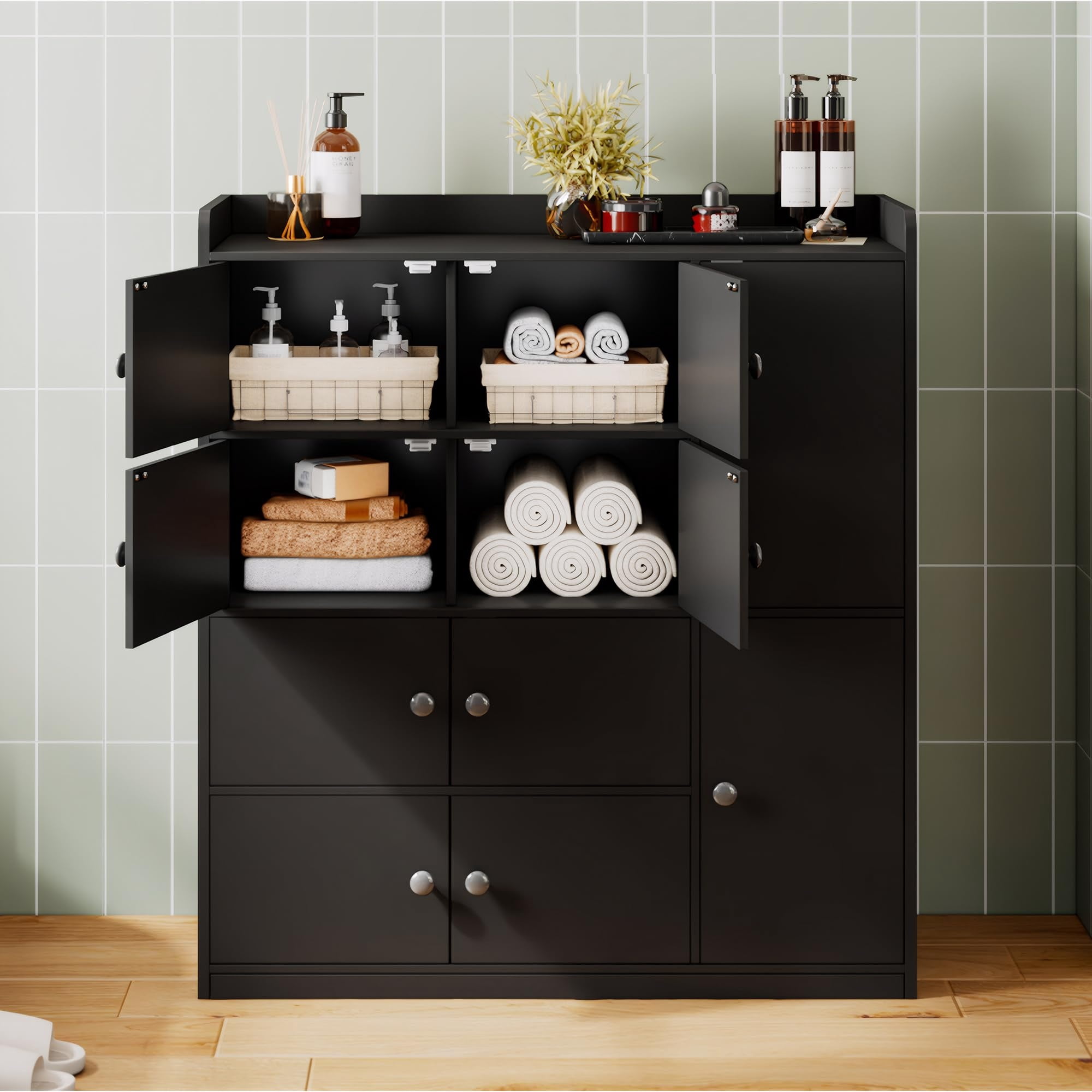 Click here for Toytexx Freestanding Bathroom Storage Cabinet With... prices