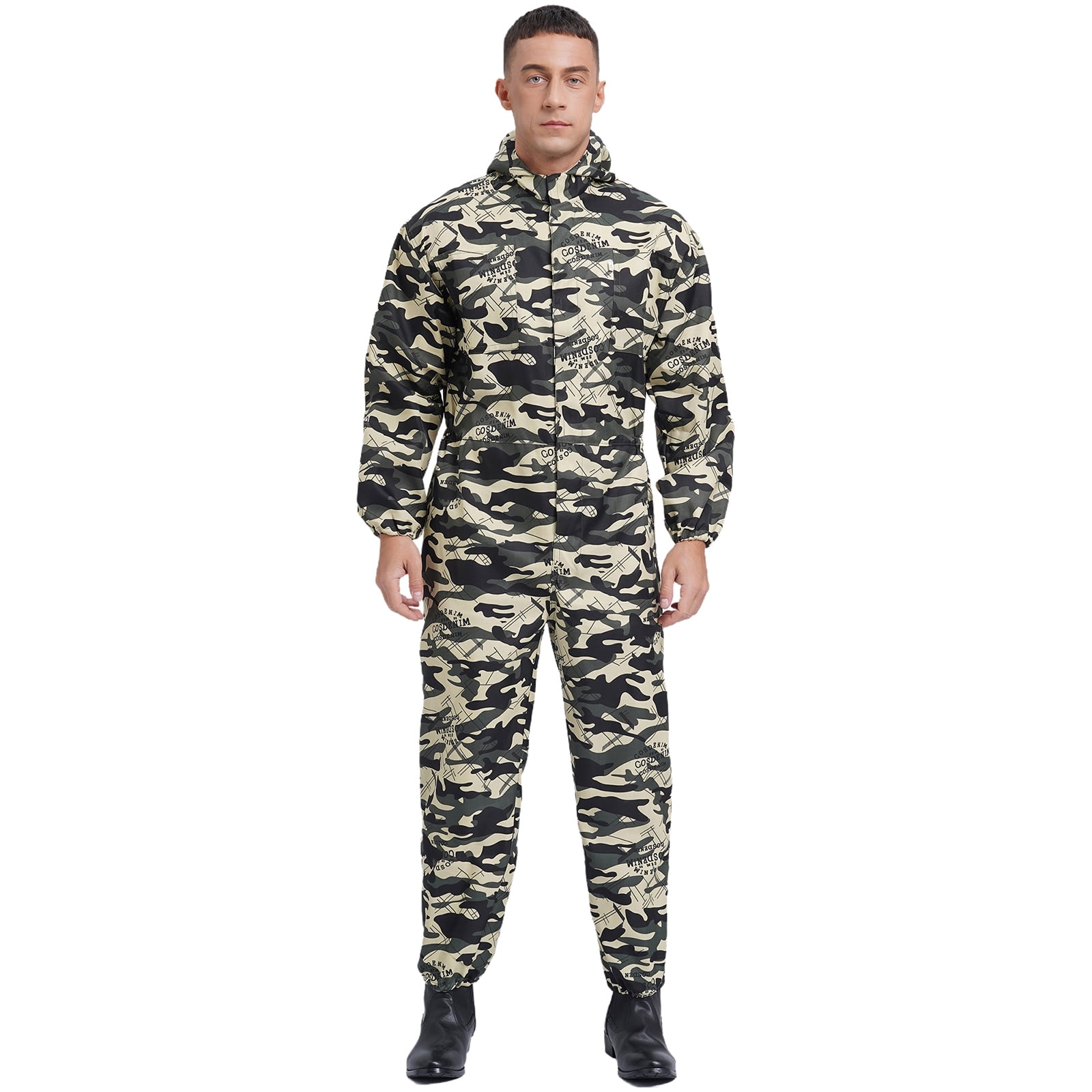 Click here for Mufeng Mens Coveralls Workwear Long Sleeve Front H... prices