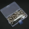 12mm Metal Eyelets Rivets Brass Eyelet Grommet Kit Shoes Bag Clothes ...