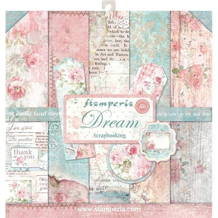 12 x 12 in. Album Scrapbooking Paper Pad, Dream - Pack of 10 - Walmart.com