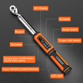 Digital Torque Wrench, 3/8 Drive Electronic Torque Wrench with Preset Value(1.5-99.5 Ft-lbs./2 ...