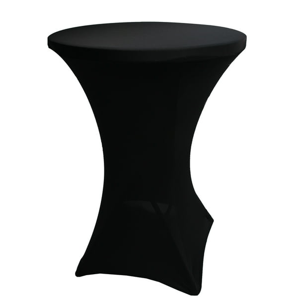 Round Cocktail Table Covers Stretch Spandex Black Cocktail Table Cover ...