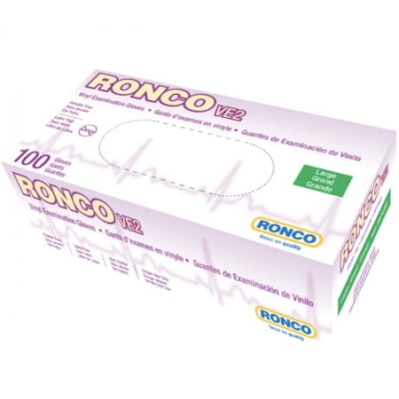 Ronco Vinyl Examination Medical Gloves VE1B 3MIL 100/BOX - SMALL - BLUE ...