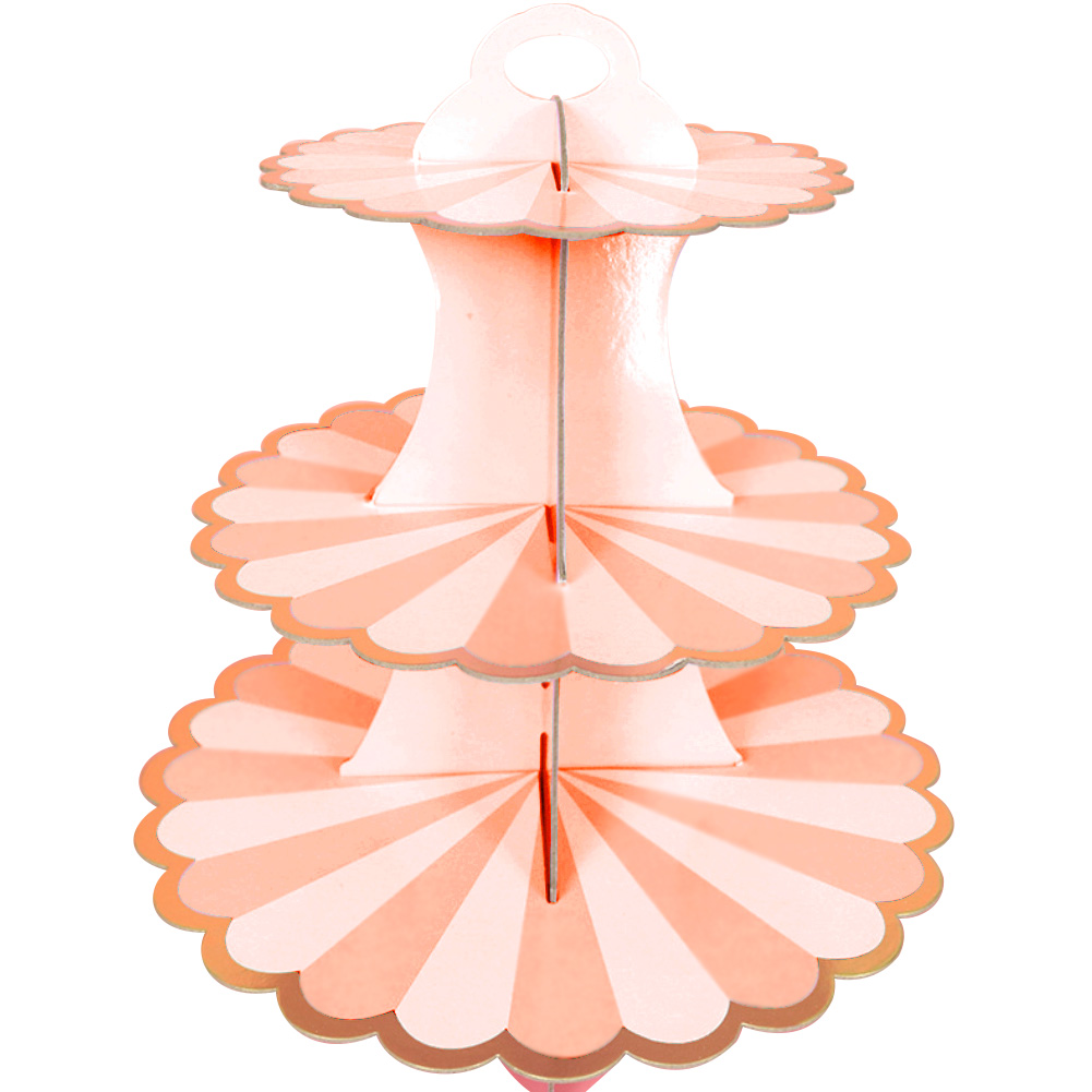 Yoone 3-Layer Cupcake Dessert Paper Stand Display Rack Birthday Wedding ...