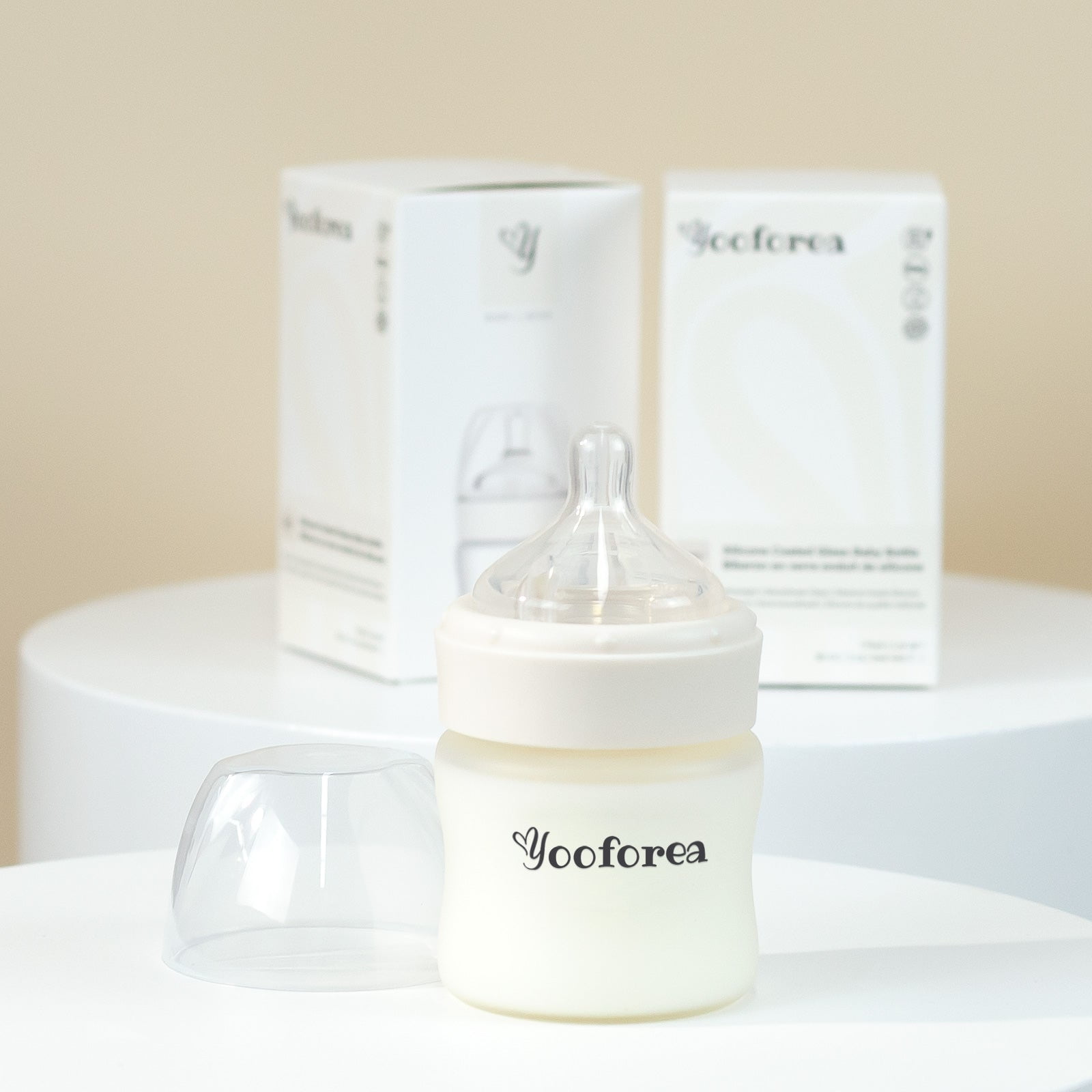 Click here for Yooforea Silicone Coated Glass Baby Bottle  0m+ Sl... prices