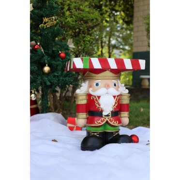 CC Christmas Decor Set of 6 Clear Icy Illuminated Christmas Nutcrackers ...