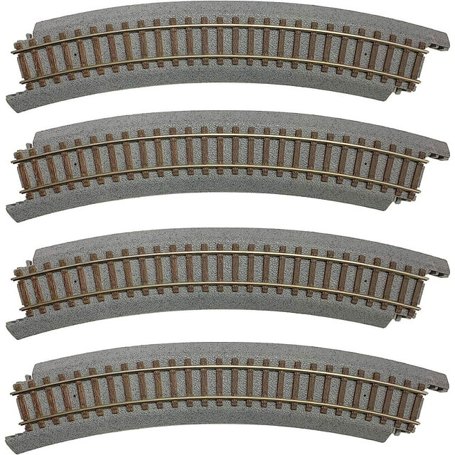 Walthers Trainline HO Scale Power-Loc Track/Gray Roadbed 18in Radius ...