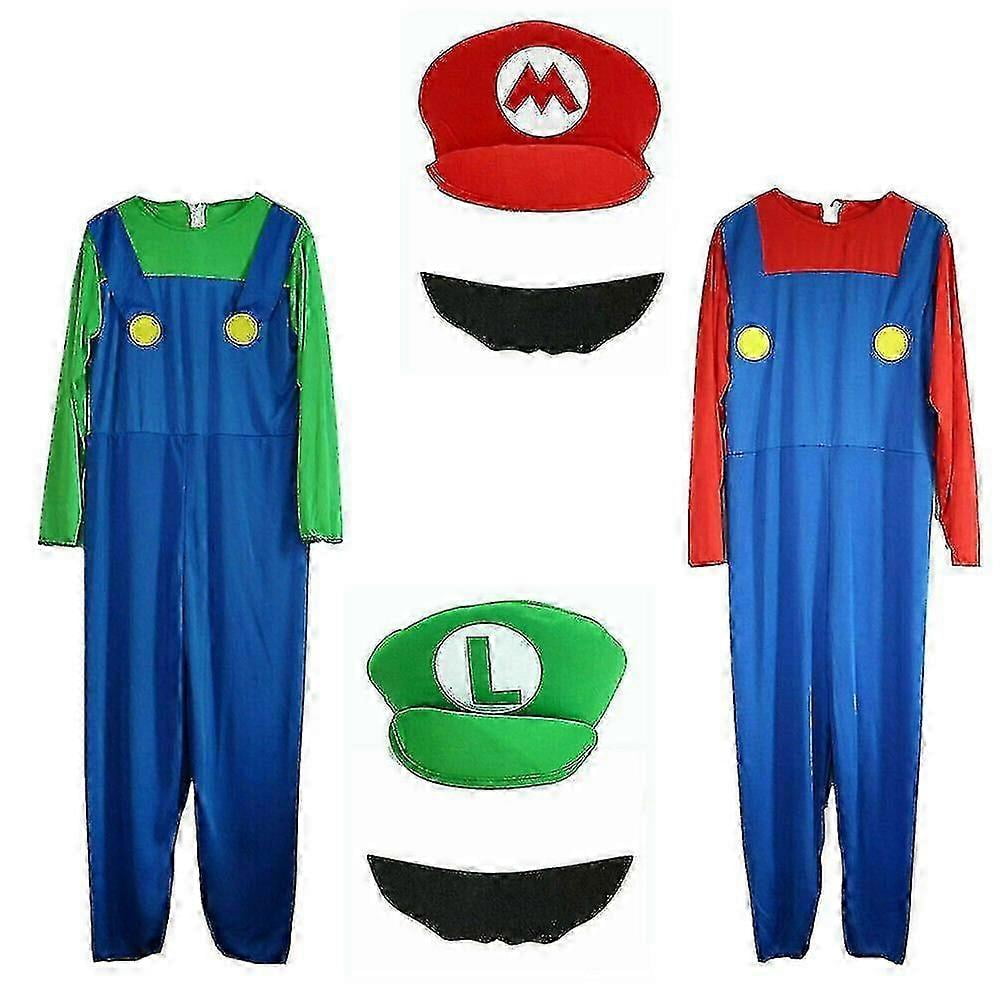 Adult Men's Super Mario Bros. Fancy Dress Costume Cosplay Costume ...