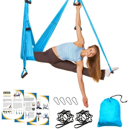 erial Yoga Swing Set, Yoga Hammock, nti-Gravity Trapeze Sling Kit ...