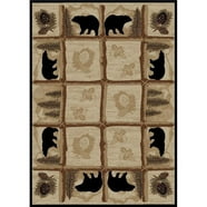 Mark&Day Area Rugs, 2x4 Roblin Traditional Navy Hearth Area Rug (2' x 4 ...