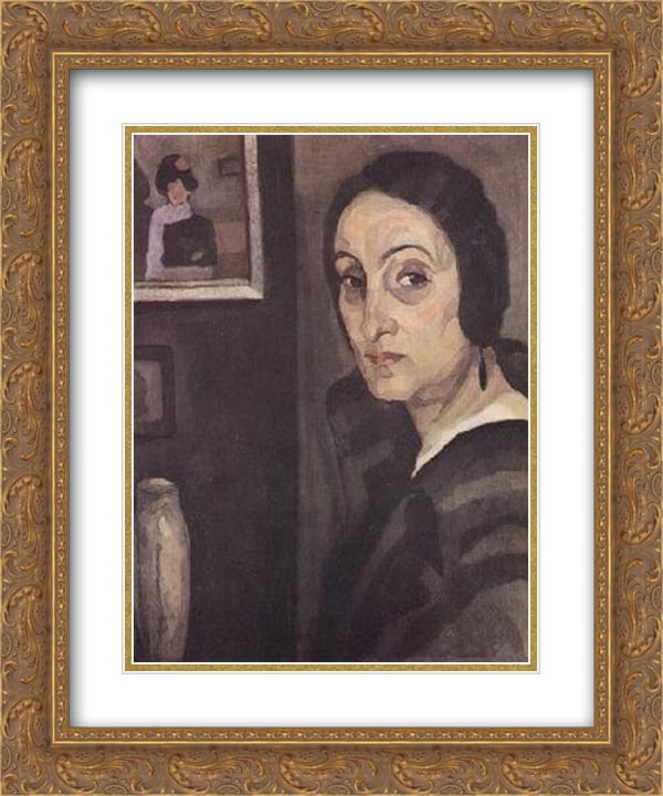 Mario Eloy 2x Matted 20x24 Gold Ornate Framed Art Print 'Retrato de ...