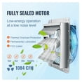 12 Inch Shutter Exhaust Fan - 1000 CFM High-Speed Wall Mount Fan for ...