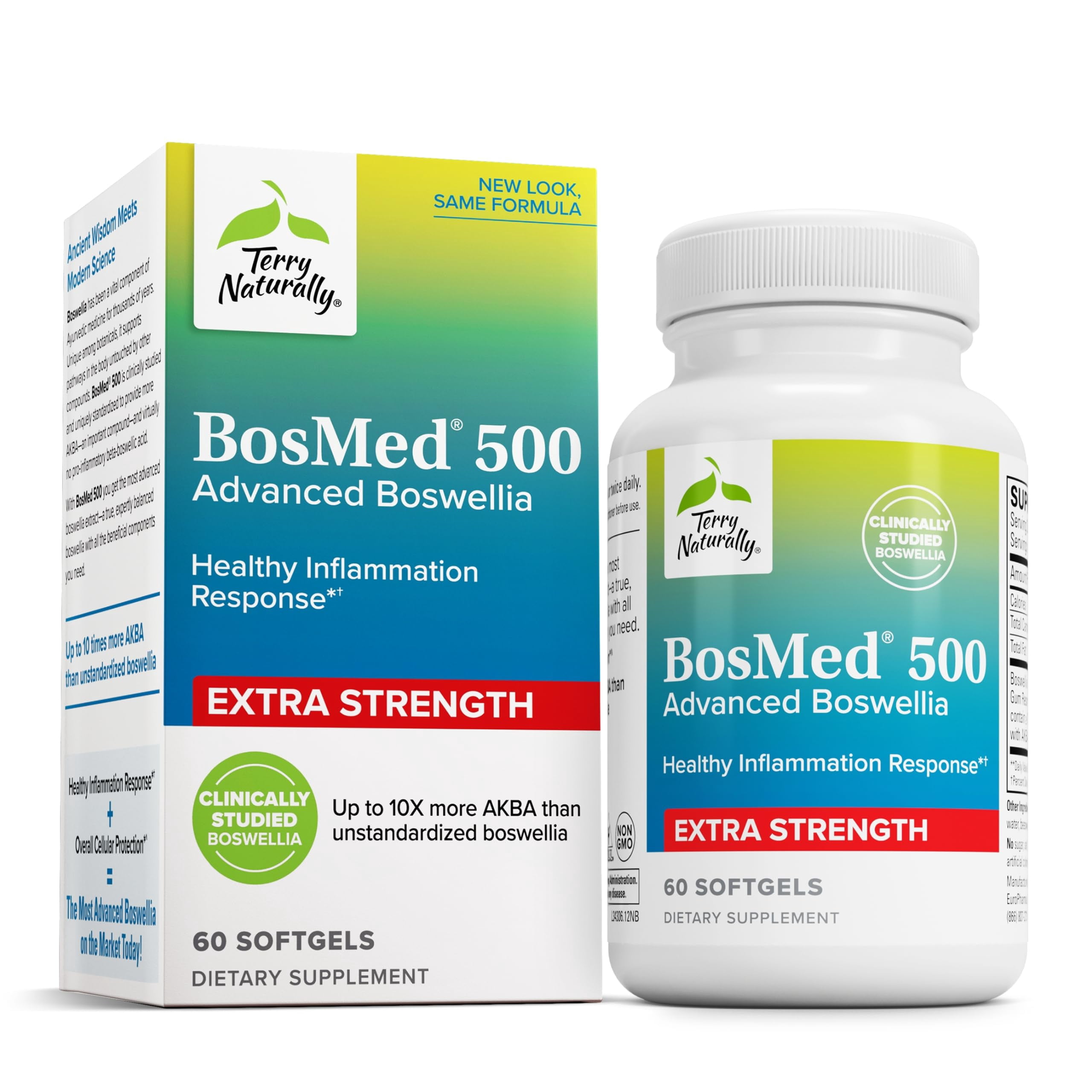 Suplemento Terry Naturally BosMed 500 mg 60 cápsulas blandas | Walmart ...