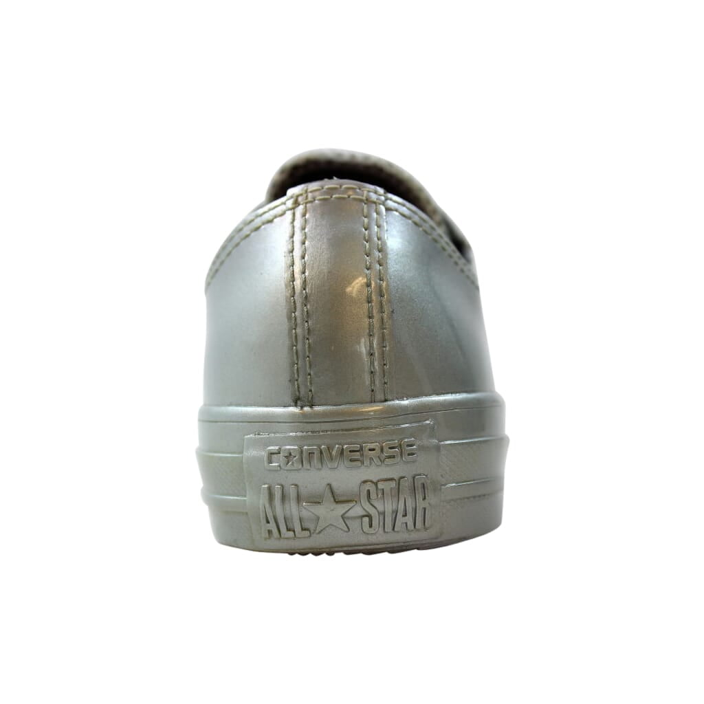 Converse Chuck Taylor All Star Metallic Rubber OX Pure Silver 553272C Women s Size 5 Walmart