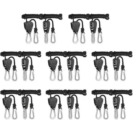 Surrme Adjustable Ratchet Hanger, Heavy Duty Ratchet Rope, 8 Pairs ...