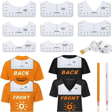 Tshirt Ruler Guide for Vinyl, T Shirt Rulers to Center Designs ...
