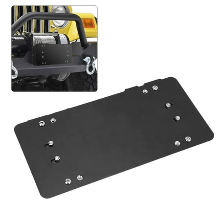 License Plate Bracket,License Plate Bracket Black Winch License Plate ...