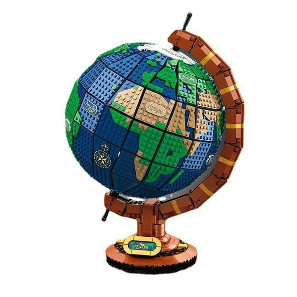 2024 Expert Moc Bricks 2585PCS Earth Globe Modular Building Blocks ...