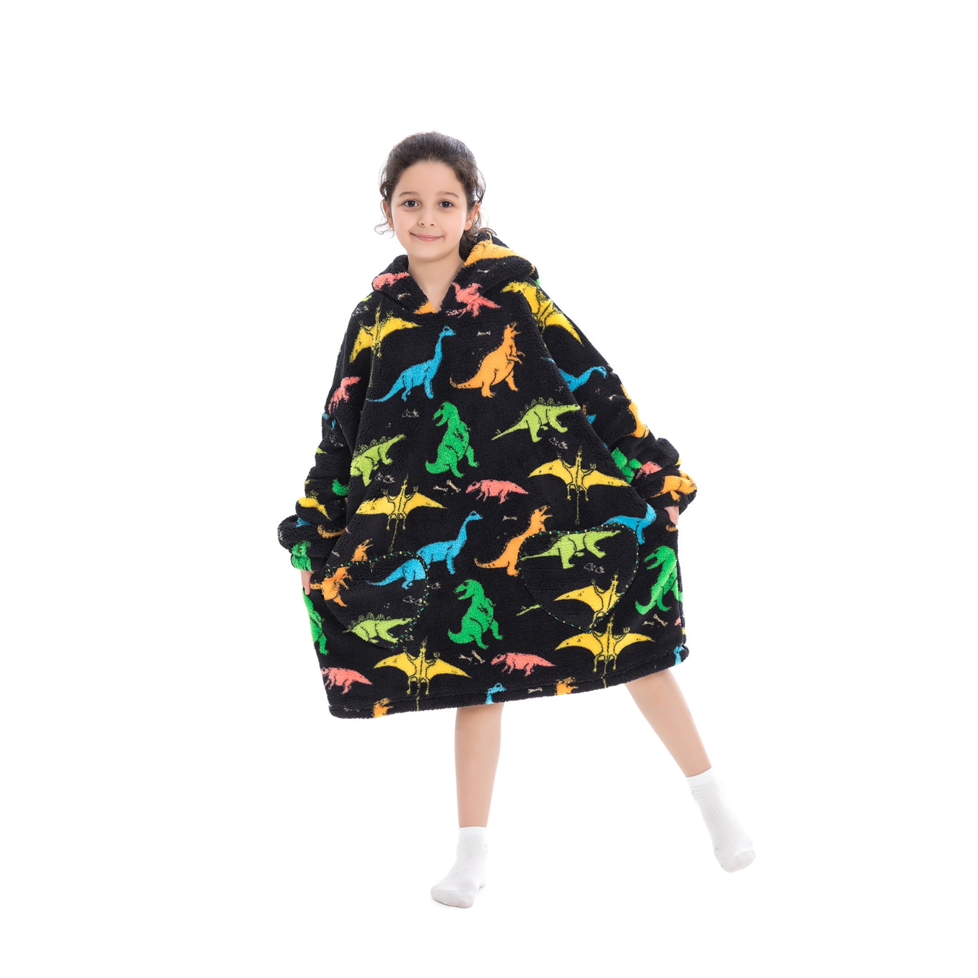 Click here for Caitzr Oversized Wearable Blanket Hoodie For Adult... prices