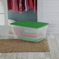Sterilite 90 Qt. Storage Box Plastic, Elf Green - Walmart.com
