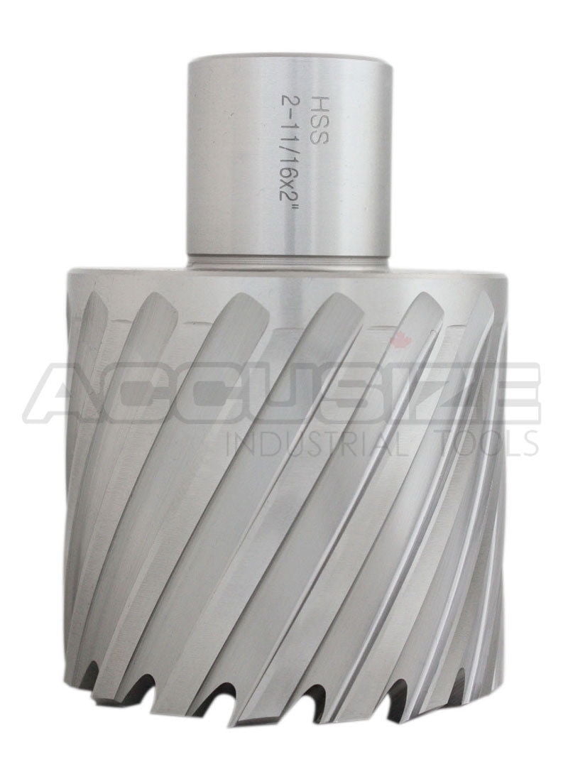 Accusize 2-11/16'' Cutting Dia, 1-1/4'' Weldon Shank, 2'' Cutting Depth ...