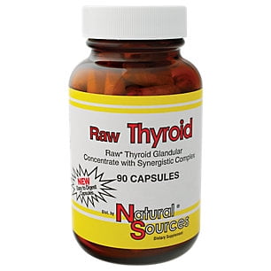 Raw Thyroid Natural Sources, Inc. 90 Caps - Walmart.com