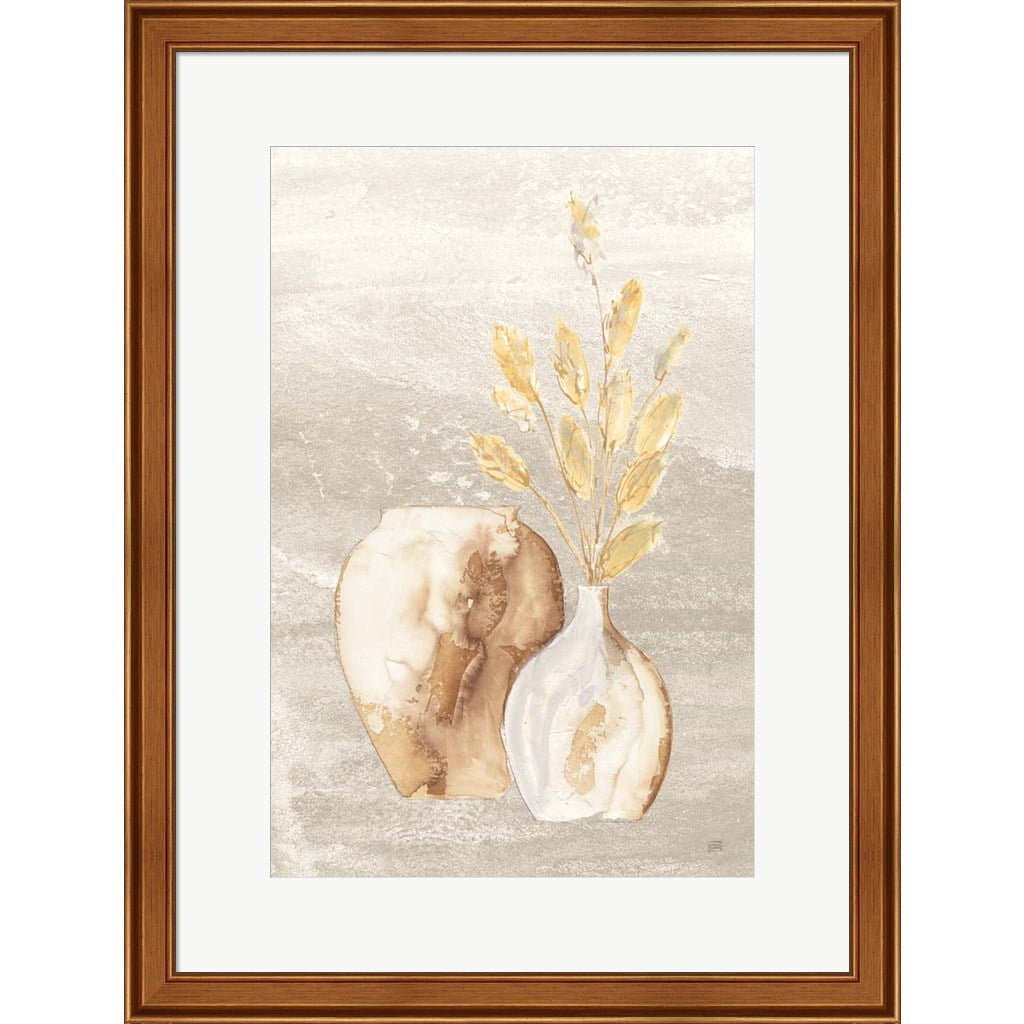Great Art Now Neutral Vase Bunny Tail by Chris Paschke, Framed Wall Art ...