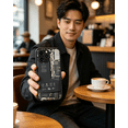 iPhone case, featuring customizable circuit board for shock absorption ...