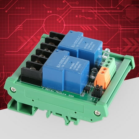 DEWIN 2-Channel 30A 12V Relay Module with SMD Optocoupler Isolation for ...