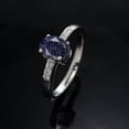 AFGEMSNJEWELLERY Beautiful Handmade Blue Sandstone Ring – 925 Sterling ...
