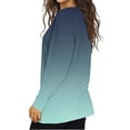 Cilsoka Womens Gradient T Shirts V Neck Long Sleeve Dressy Casual Tops ...