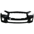 Front BUMPER COVER Compatible For INFINITI Q50 2014-2017 Primed (Hybrid ...