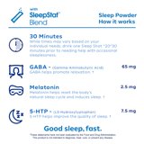 Dream Water Sleep Aid Snoozeberry Powder Packet W/ 5mg Melatonin, GABA ...