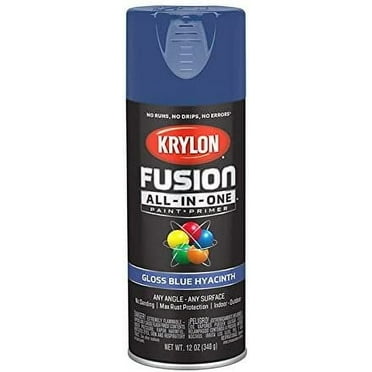6 Pc, Krylon Fusion All-In-One Matte Ink Blue Paint+Primer Spray Paint ...