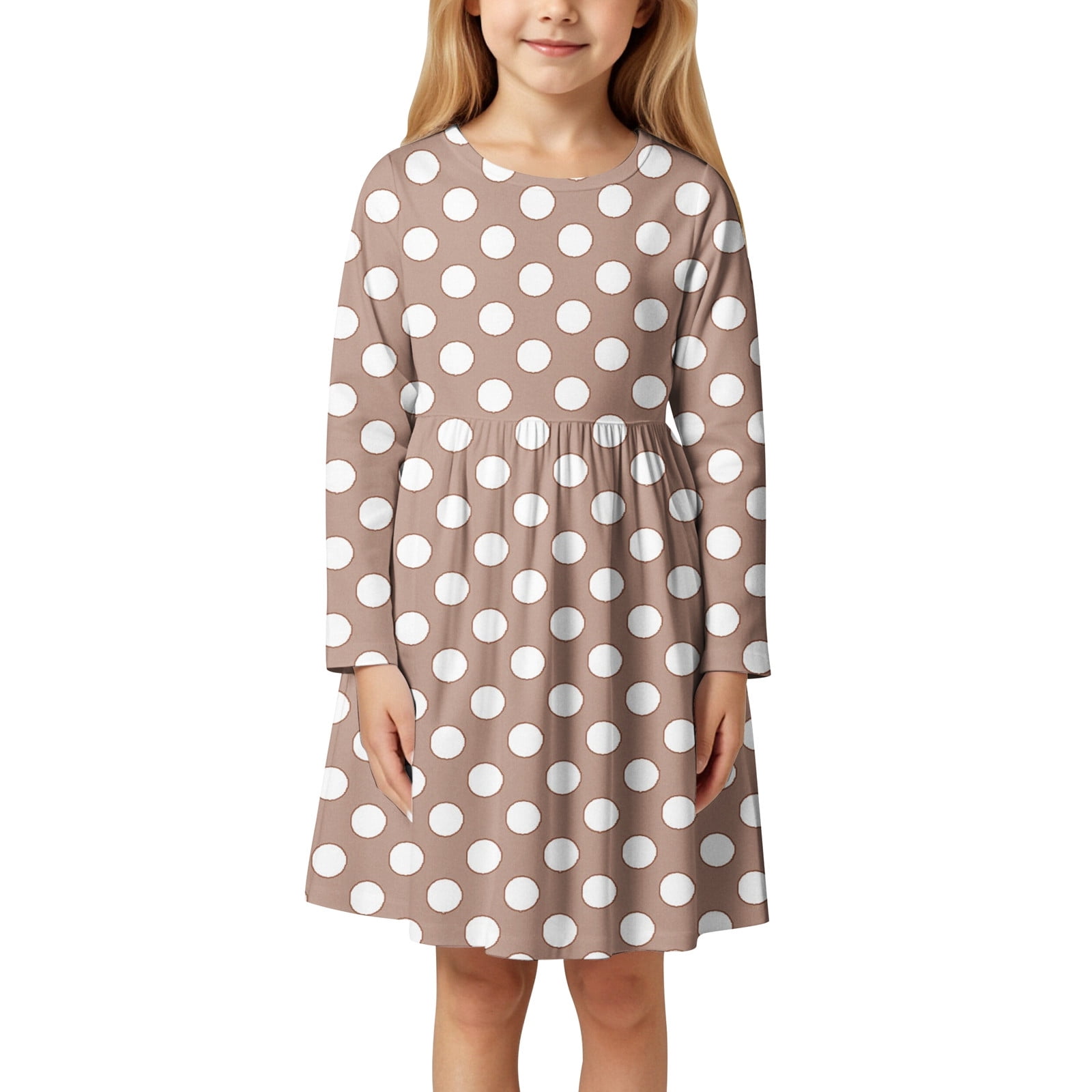 Click here for Wdgfv Girls Vintage Long Sleeve Dress 50s Retro Tw... prices