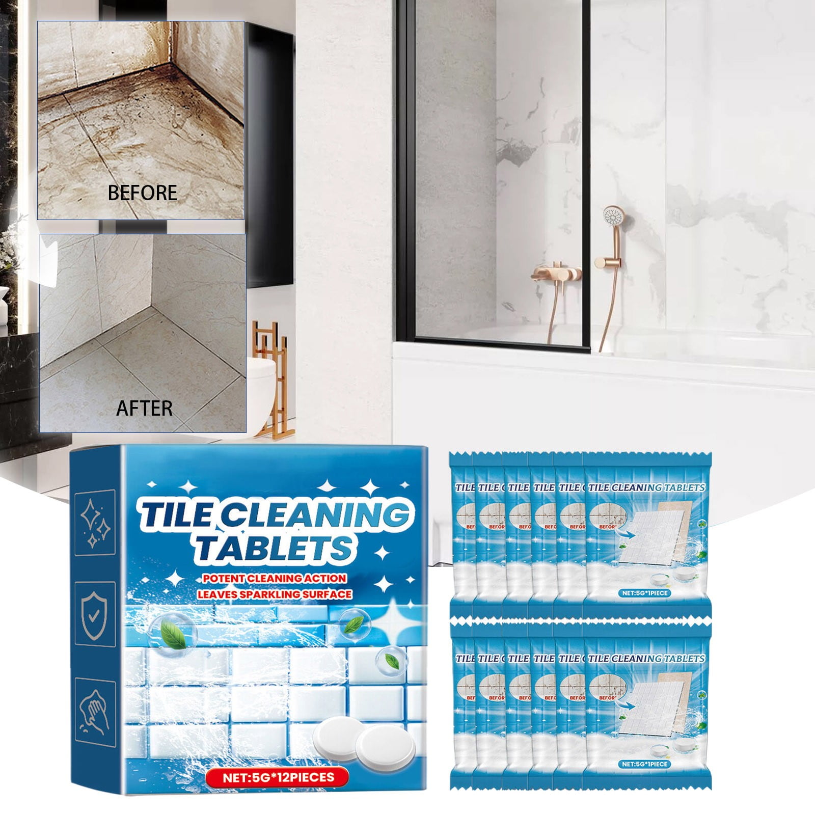 Boreal Craft Toilet for Efficient Effervescent Tile Cleaning Tablets ...